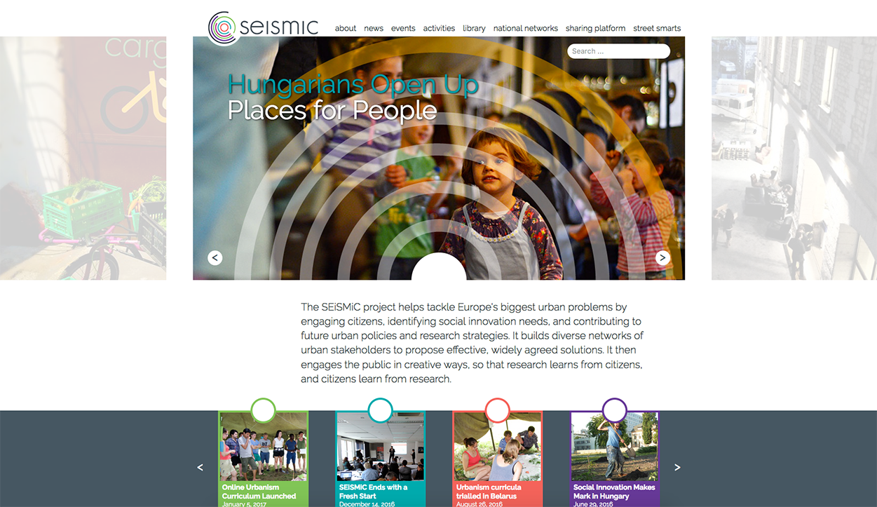 CMSMS Showcase: SEiSMiC project .:. WeLoveCMSMS